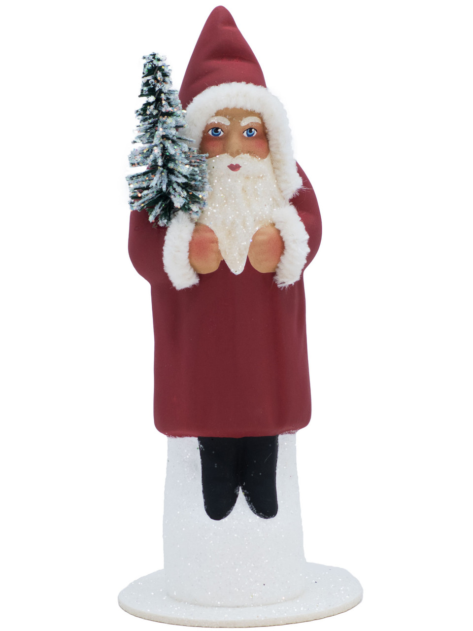 2415-R Red Matt Santa with Tree from Ino Schaller