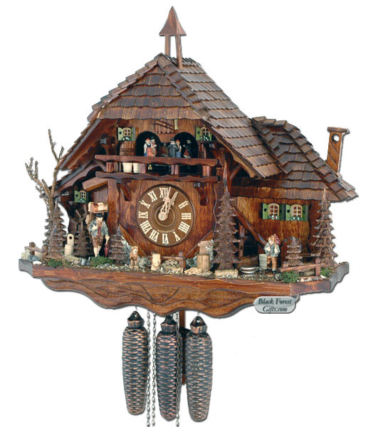 8 Day Chalet German Cuckoo Clocks | Free Shipping