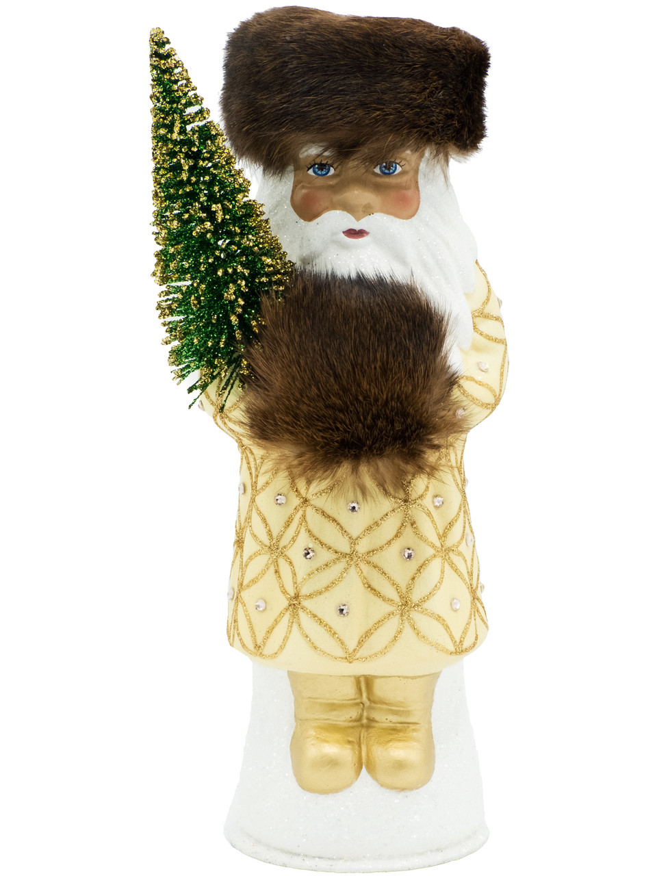 20277-CR Russian Santa Cream with Gold trim from Ino Schaller