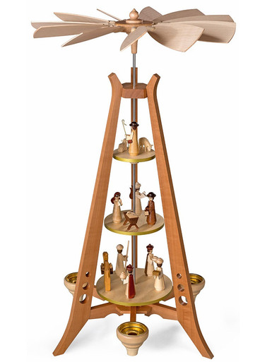10572 Christmas Story Mid Century Style Muller German Pyramid