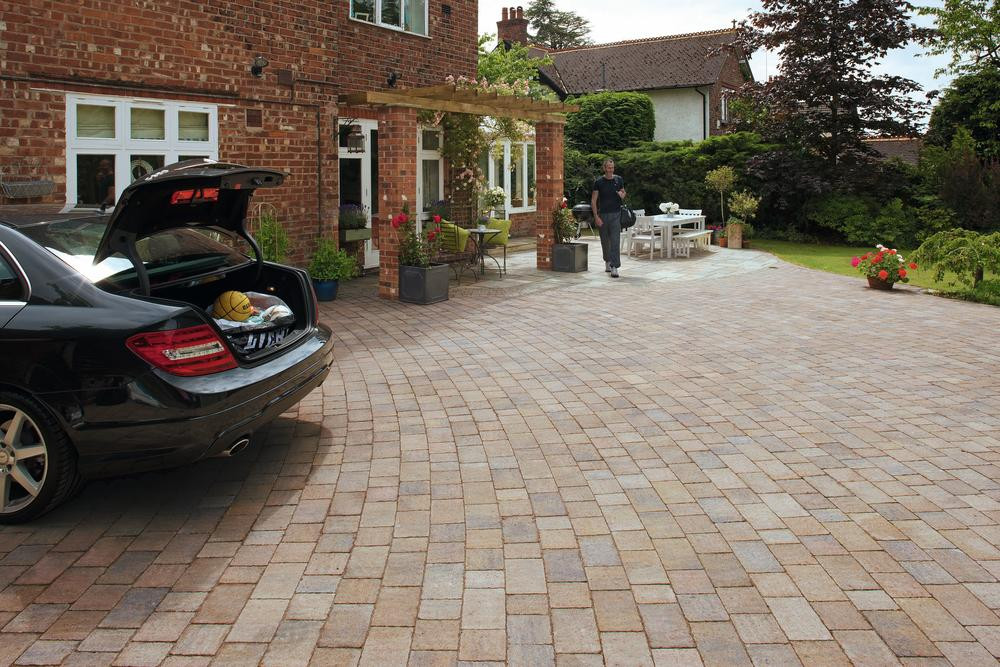 Marshalls Tegula Splayed Kerb Traditional 130mm - Howarth Timber