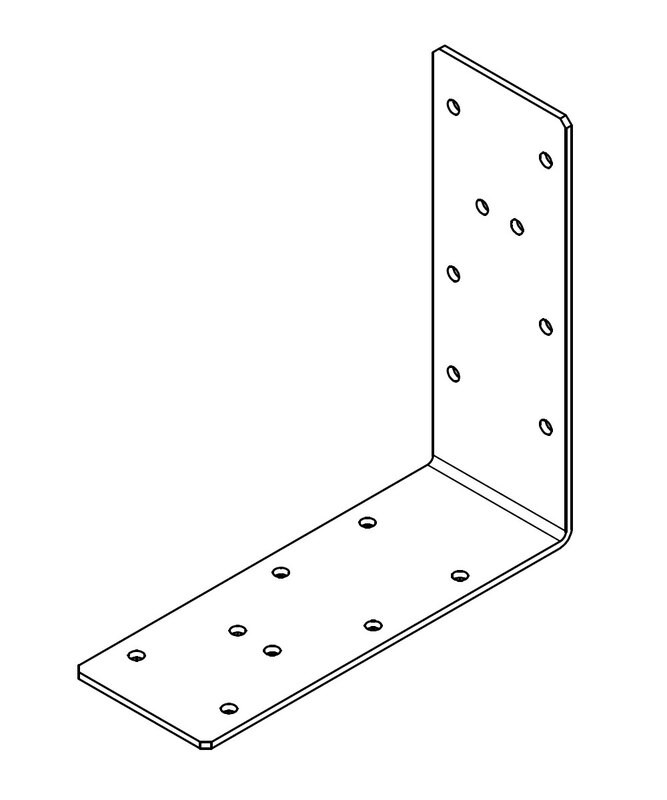 Expamet Angle Bracket Light Duty 125 x 125 x 42mm (AB12512542 ...