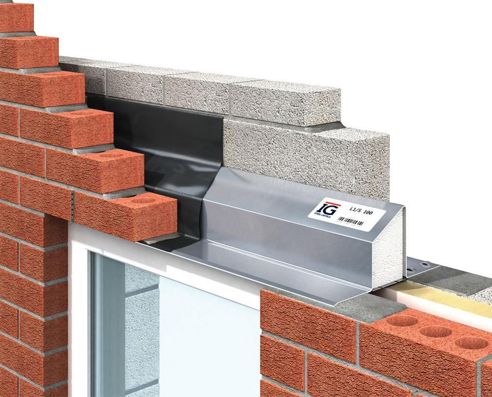 L1/S 100 1200mm Standard Load 100mm Inner Leaf Cavity Wall Steel Lintel ...