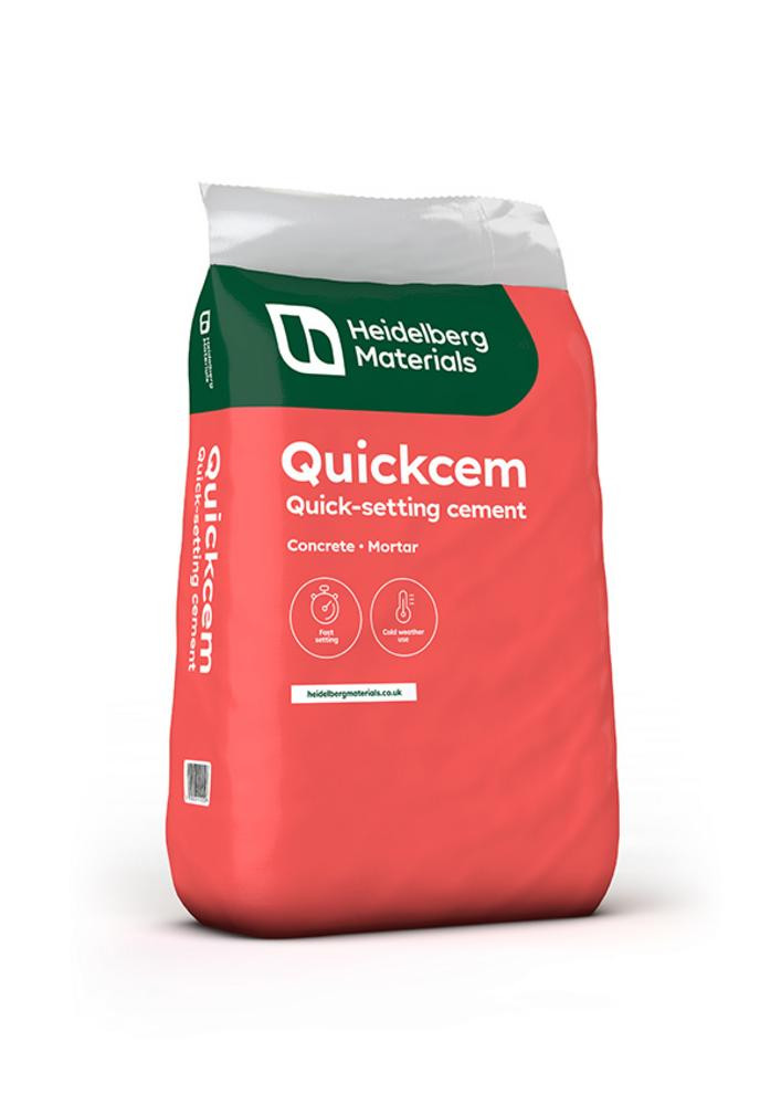 Hanson Quickcem Fast-Setting Cement Plastic Handy Bag 25kg | Howarth Timber