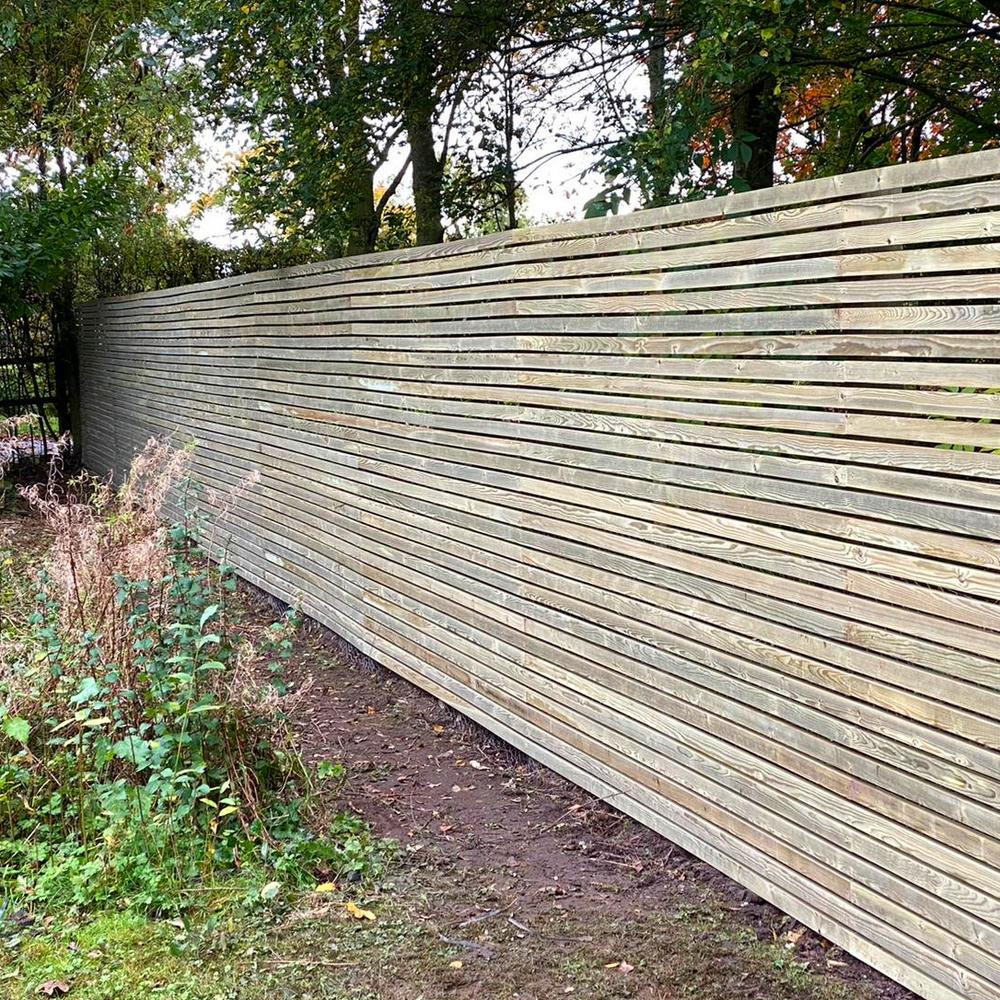 Round Edge Redwood Planed Landscape Batten UC3 Green Treated FSC 25 x ...
