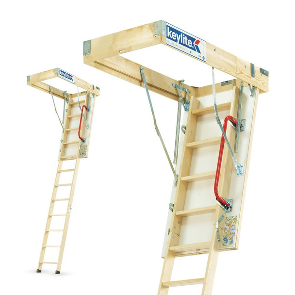 Keylite Loft Ladder 700x1200 2800 Ceiling Height - Howarth Timber