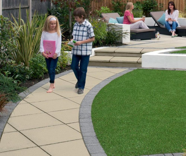 Marshalls Paving Saxon Natural 450x450x35mm | Howarth Timber