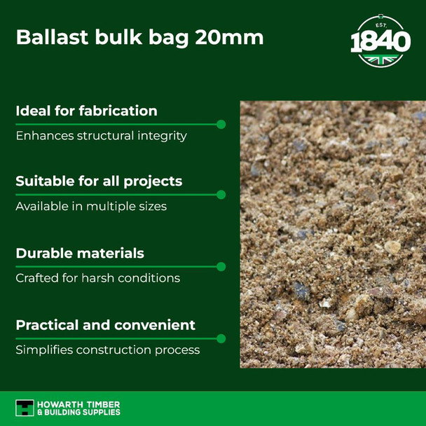 20mm Ballast Bulk Bag - Aggregate Online | Howarth Timber