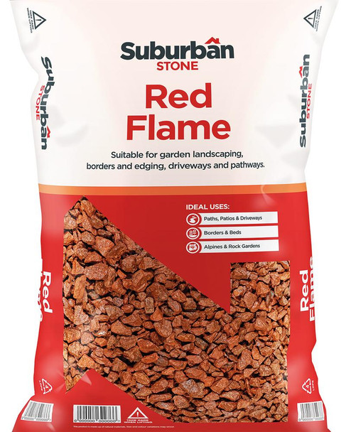Red Stone Chippings Standard Bag - Aggregate | Howarth Timber