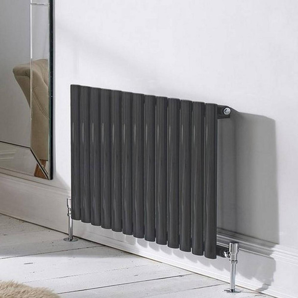 Kartell Aspen Designer Radiator Single Anthracite 600 x 1450mm ...