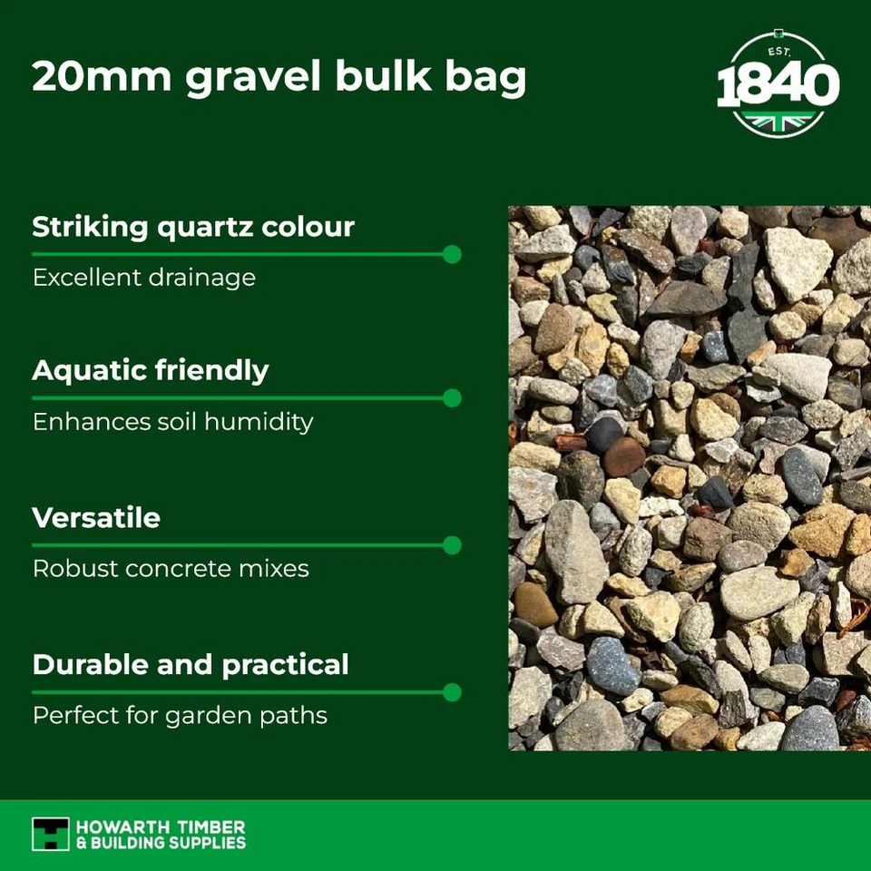 Golden Gravel 20mm Bulk Bag - Gravel Online | Howarth Timber