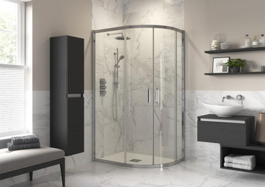 Impression Pavo 2 Door Offset Quadrant 1000 x 800mm | Howarth Timber