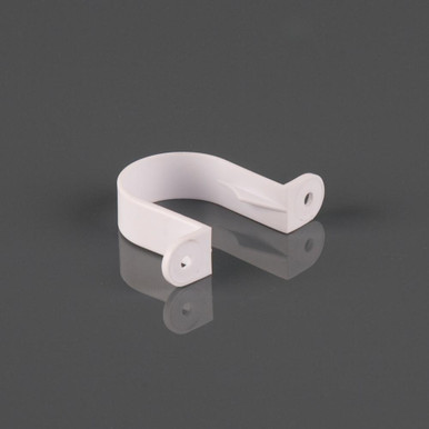 Brett Martin 40mm Pipe Bracket White 79x79x10 - Howarth Timber
