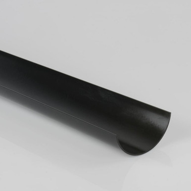 Brett Martin Rainwater 112mm Roundstyle Gutter Black 2000 x 112 x 51mm ...
