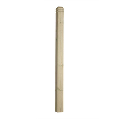 Cheshire Moulding Pine Chamfered & Beaded Deck Newel Post UC3u Treated ...