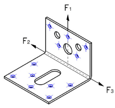 Expamet Angle Bracket Light Duty 60 x 40 x 60mm (AB604060) | Howarth Timber