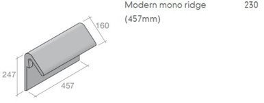 Marley Modern Mono Ridge Smooth Grey - Howarth Timber & Building Supplies