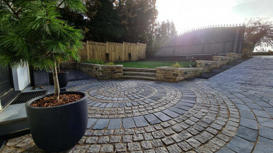 Talasey Cobblestone Silver Setts Granite Cobble Paving 100 x 100 x ...
