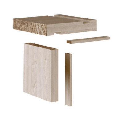 White Oak Fire Check Door Lining Kit Kiln Dried 38 x 150mm - Howarth ...