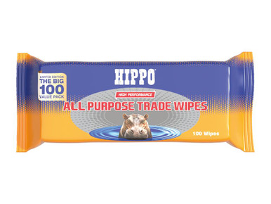 Hippo All Purpose Trade Cleaning Wipes (100 Pack) | Howarth Timber