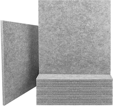 MiBoards Light Grey Pinboard Fire Retardant Acoustic Absorbent (FR: B ...