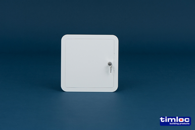 Timloc Hinged Plastic Access Panel Key Lock White 305 x 305mm (AP300KL ...