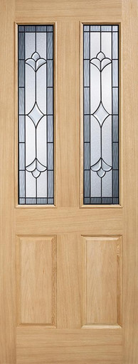 LPD Salisbury Oak Glazed Door 1981 x 44mm | Howarth Timber