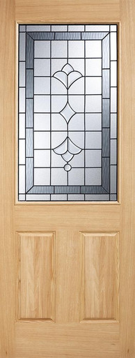 LPD Winchester Oak Glazed Door 1981 x 44mm | Howarth Timber