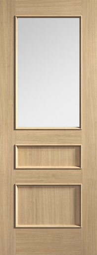LPD Toledo Fully Finished Oak Internal Glazed Door 1981 x 686 x 35 (78 ...