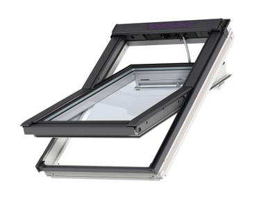 Velux GGL CK01 207021U Electric Centre Pivot White Painted Roof Window ...