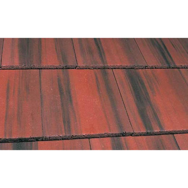 Dark Red Modern Concrete Interlocking Tile | Howarth Timber