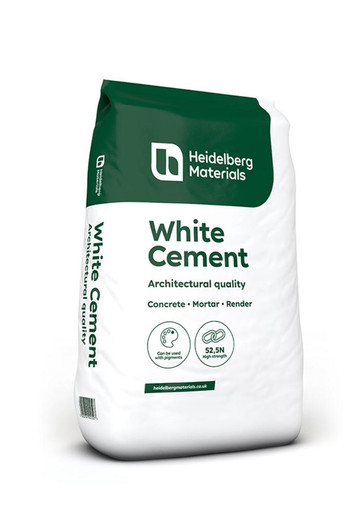 Hanson White Cement Paper Handy Bag 25kg | Howarth Timber