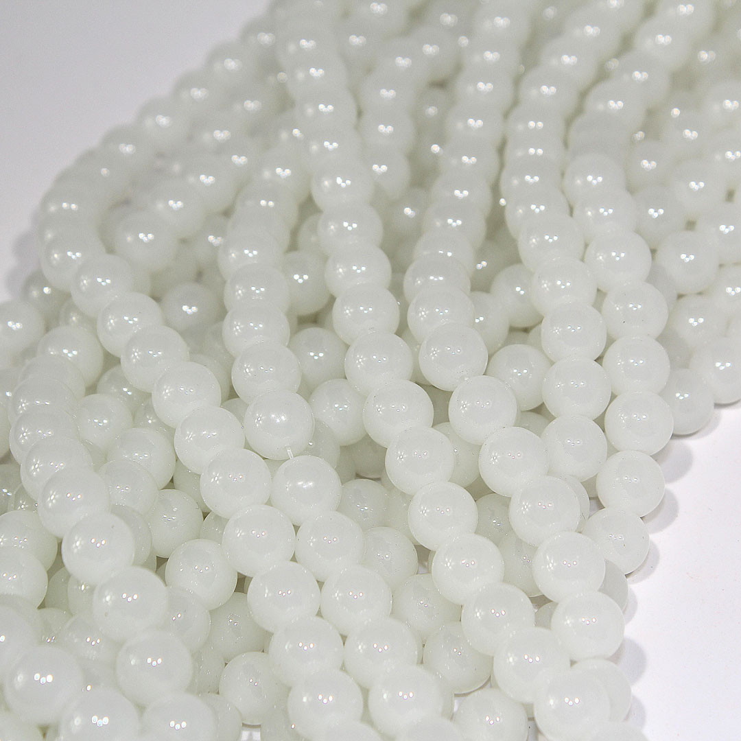 10mm White Quartz Rounds | $4.95 per strand!