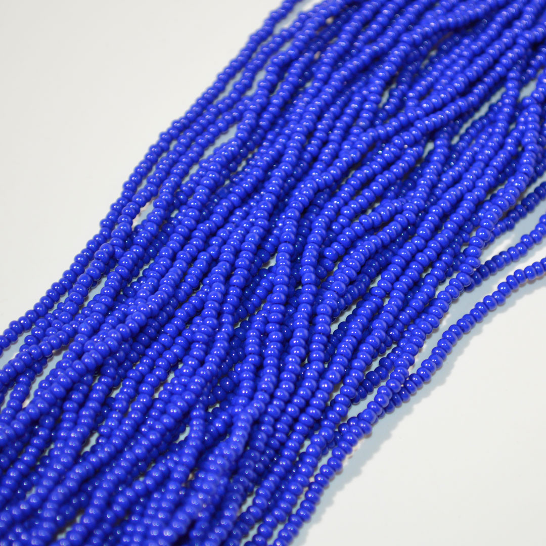 10/0 Opaque Royal Blue Seed Bead | Hank and Half-Kilo