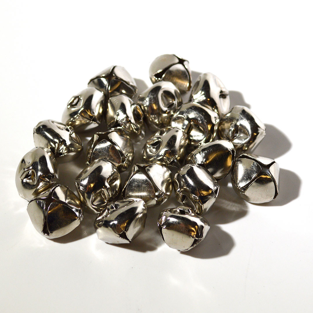 Silver Jingle Bells, 20mm | 20ct bag