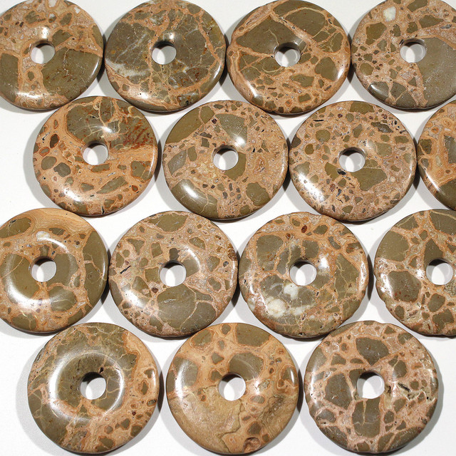 African Map Jasper Beads