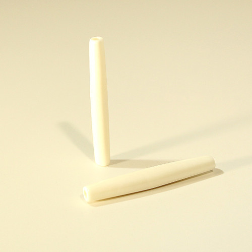 2 inch White Bone Hairpipe | 100 count