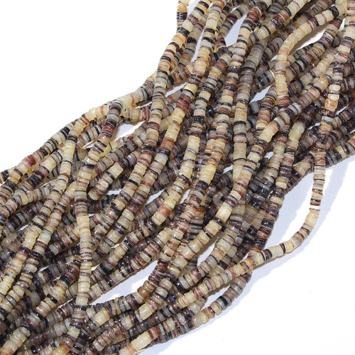 Hammer Shell 4-5mm Heishi | $4.25 Wholesale