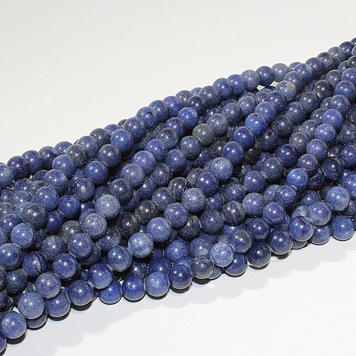 Blue Aventurine (Dyed) 8mm Rounds - New Mexico Bead Company