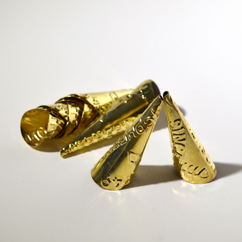 Gold Small Jingle Cones | 100ct pack