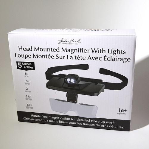 Head Mounted Magnifier With Lights
