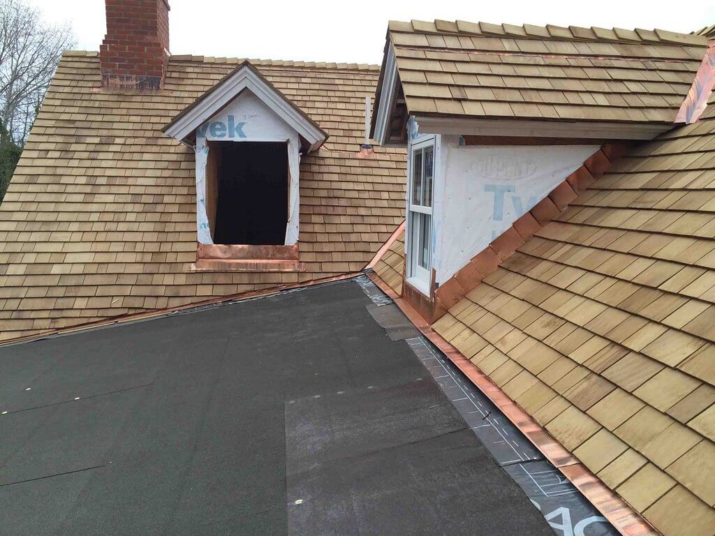Copper Roof Flashing in Historic Home Renovation