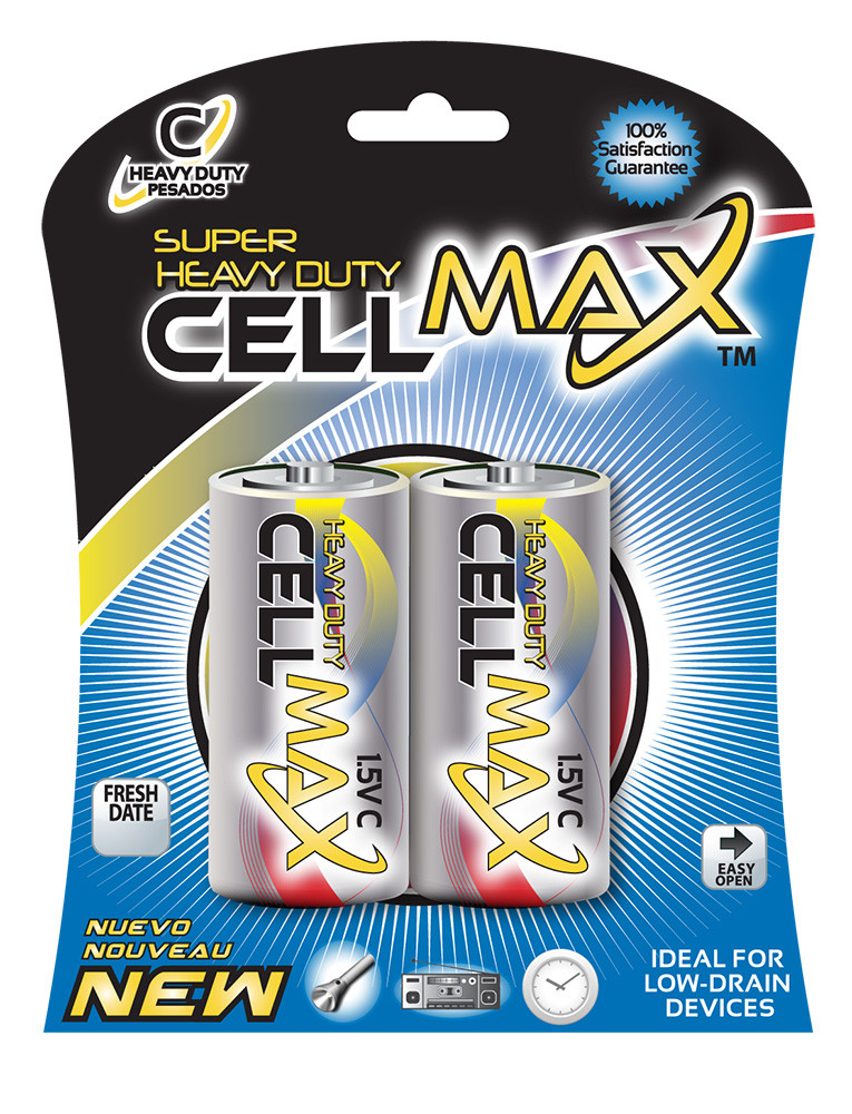 CellMax C Super Heavy Duty - 2 Piece Blister Pack - Value Max Products