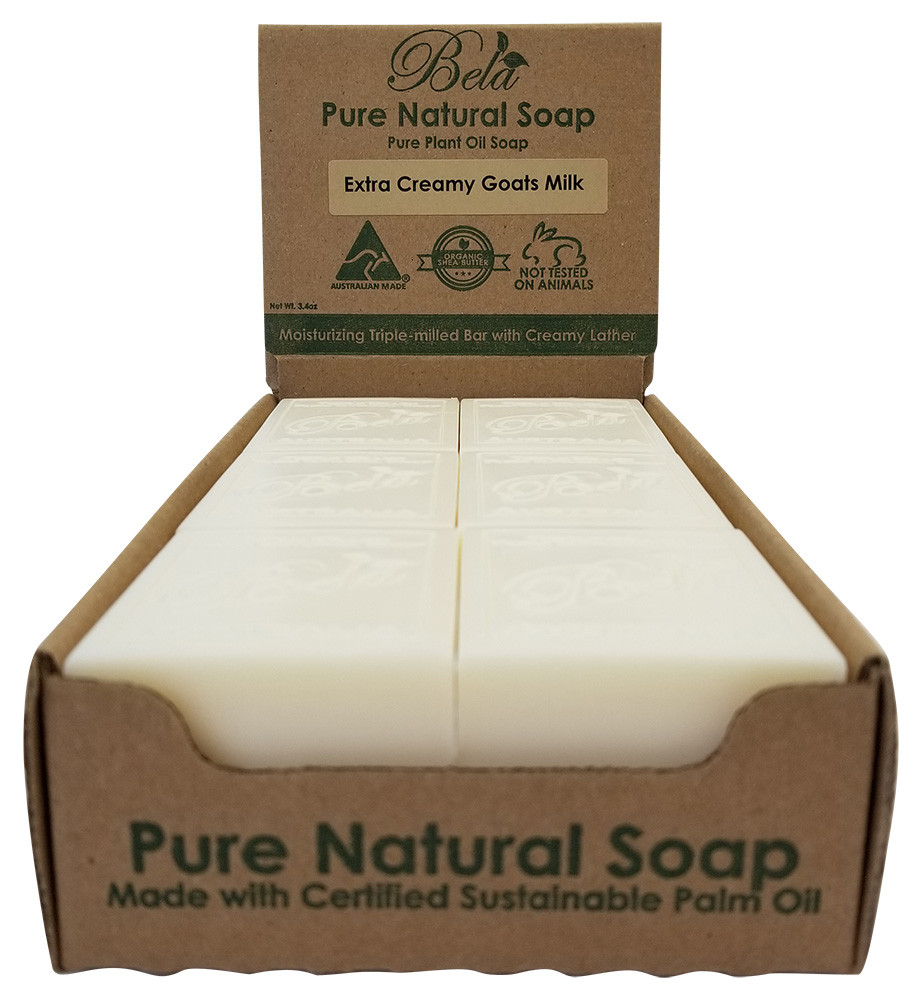 Bela Pure Natural Soap - Extra Creamy Goats Milk - 3.3 Oz - Value Max ...
