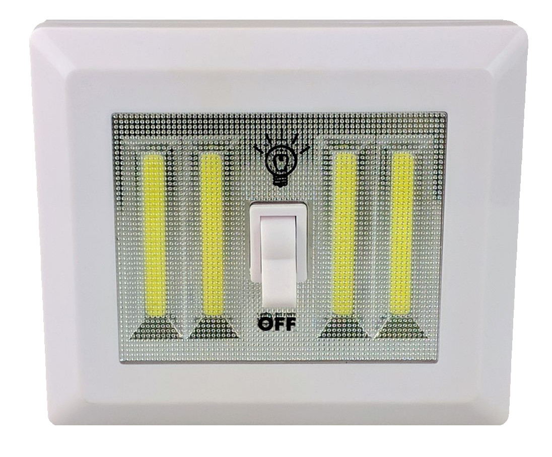 GlowMax 400 Lumen COB Cordless Light Switch - Display of 12 - Value Max ...