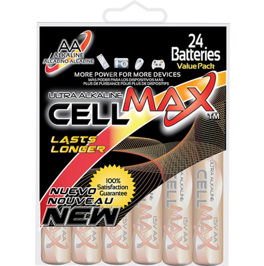 CellMax AA Ultra Alkaline - 24 Piece Hard pack - Value Max Products