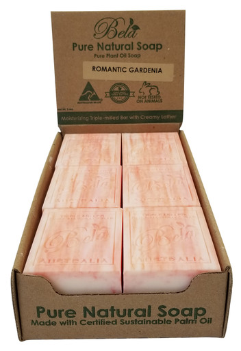 Bela Pure Natural Soap - Romantic Gardenia - 3.3 Oz - Value Max Products