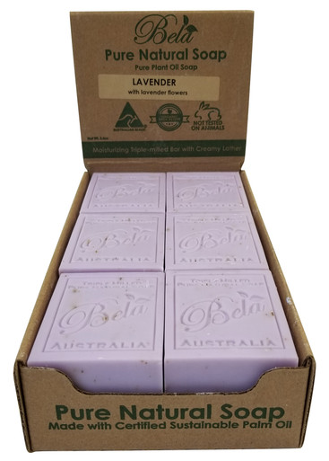 Bela Pure Natural Soap - Lavender & Flowers - 3.3 Oz - Value Max Products