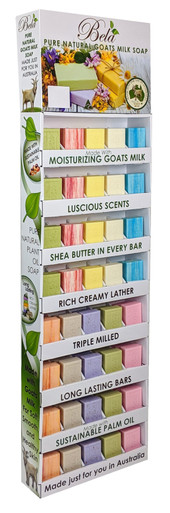 Bela Pure Natural Soap - Sidekick Display with 120pc Fill - Value Max ...