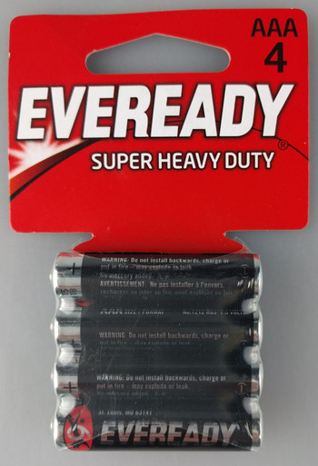 Eveready SHD AAA Batteries - Pack of 4 - Value Max Products